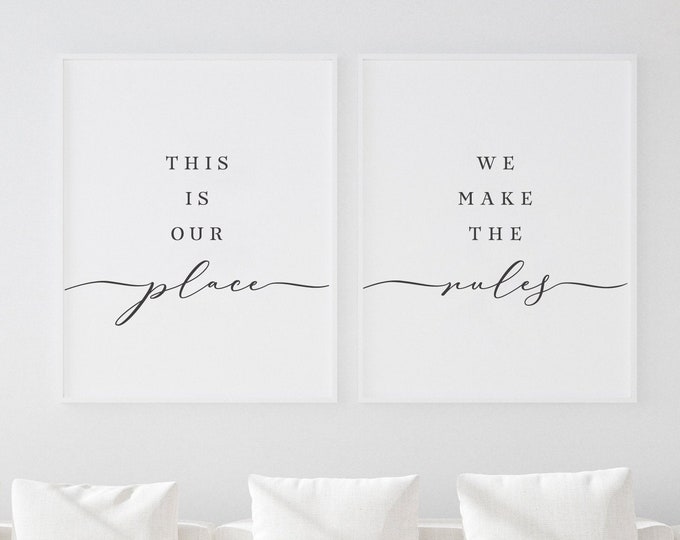 This is Our Place We Make the Rules Printable Art, Taylor Swift Lyrics ...