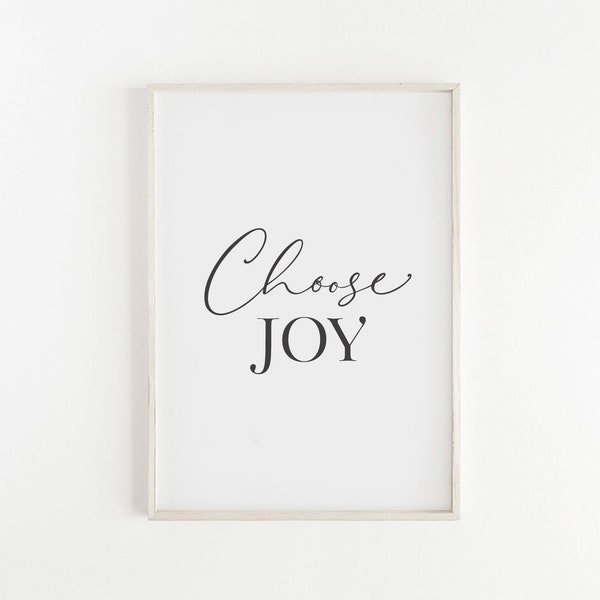 Choose Joy Poster - Etsy