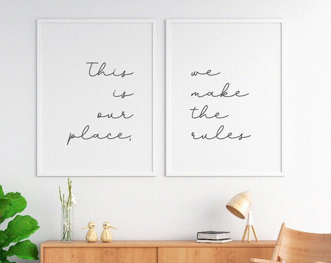 This is Our Place We Make the Rules Printable Art, Taylor Swift Lyrics ...