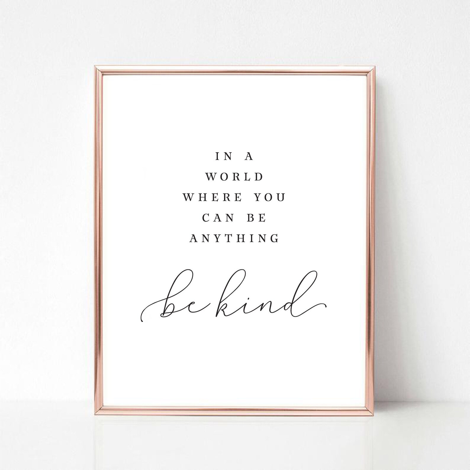 Be Kind Printable Wall Art Be Kind Printable Sign Kindness - Etsy