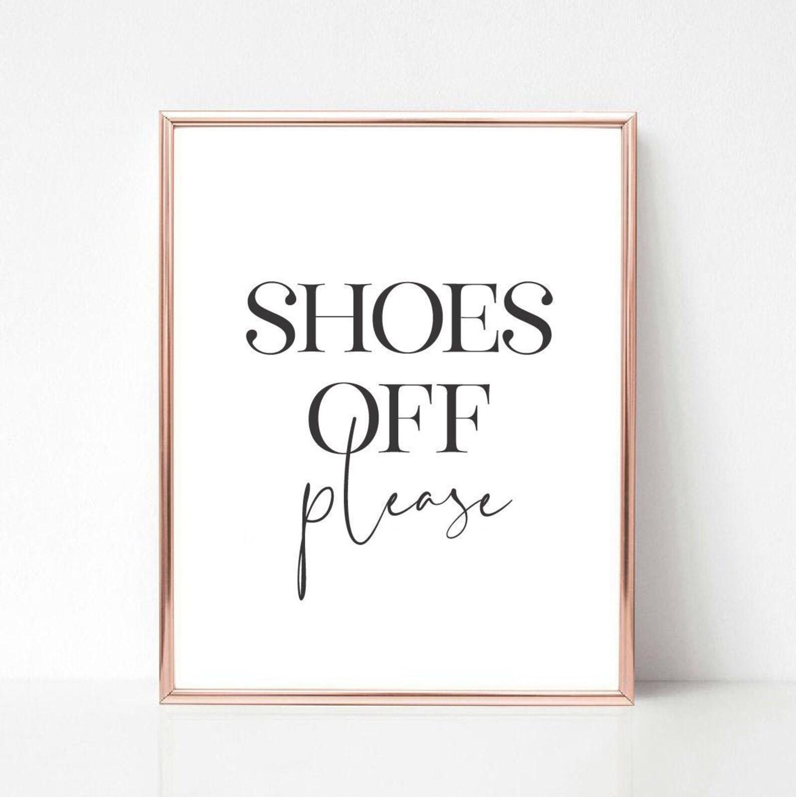 Shoes off Please Printable Poster Take Shoes off Please | Etsy