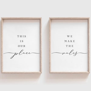 This is Our Place We Make the Rules Printable Art, Taylor Swift Lyrics ...