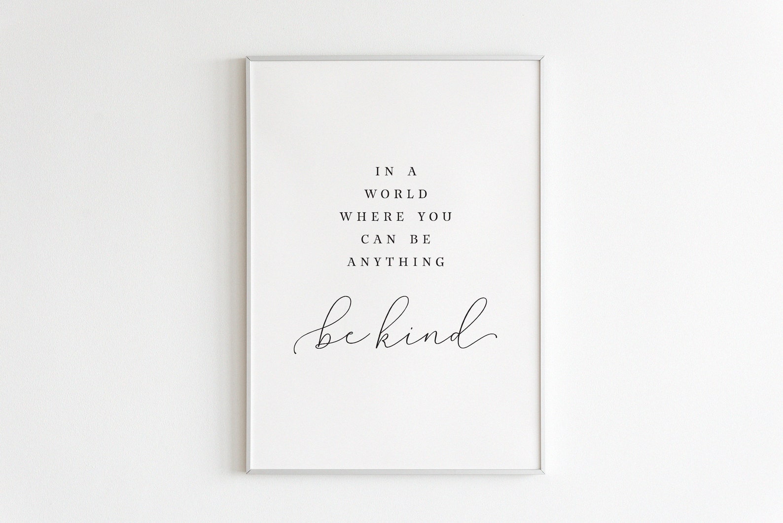 Be Kind Printable Wall Art Be Kind Printable Sign Kindness - Etsy