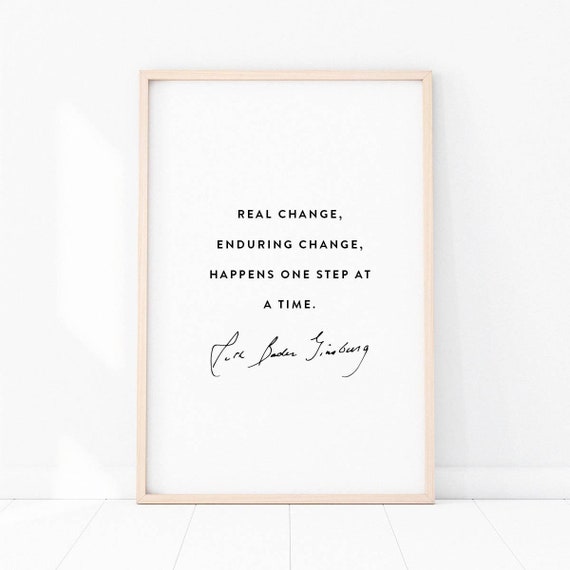 Real Change Enduring Change Happens One Step at a Time Ruth | Etsy