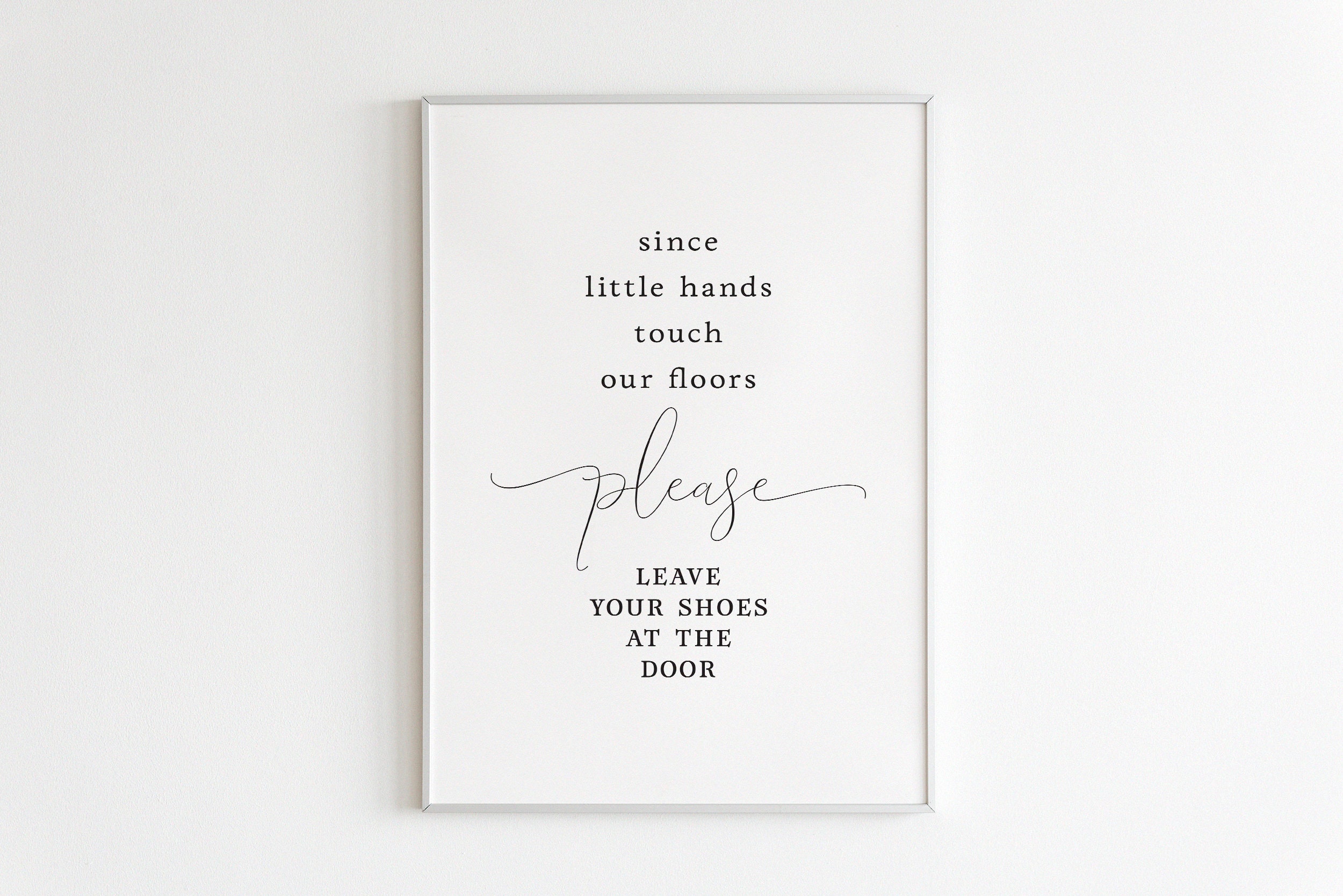 Shoes off Please Printable Wall Art, INSTANT DOWNLOAD, Baby Shower Gift ...