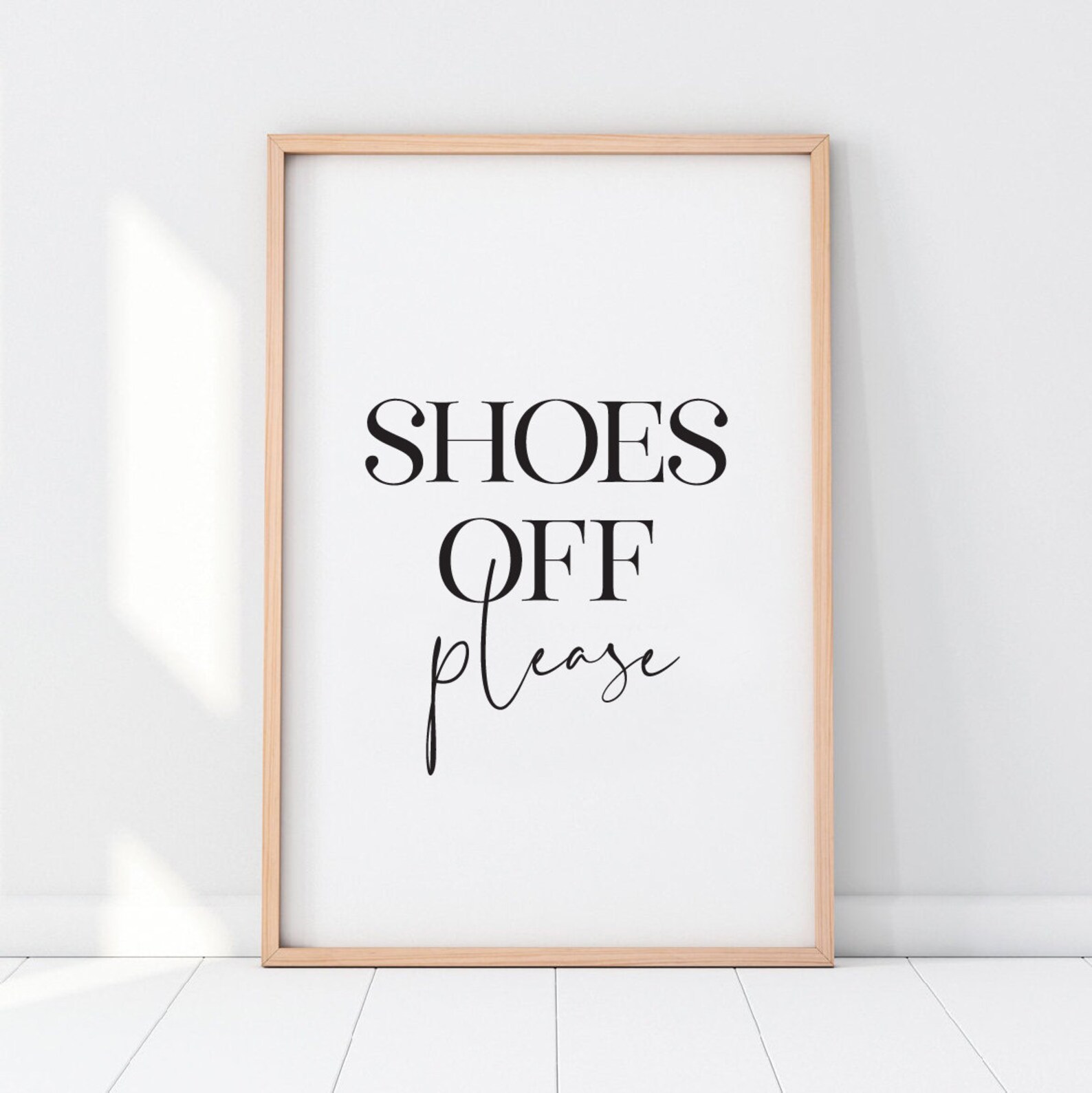 Shoes off Please Printable Poster Take Shoes off Please | Etsy