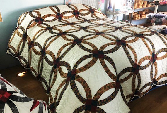 CUSTOM ORDER Amish Handmade Quilt Wedding Ring - Etsy