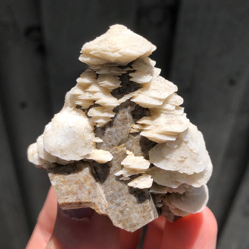 5.6cm Calcite Pagoda Crystal Cluster Form Panasqueira Mines, Portugal ...