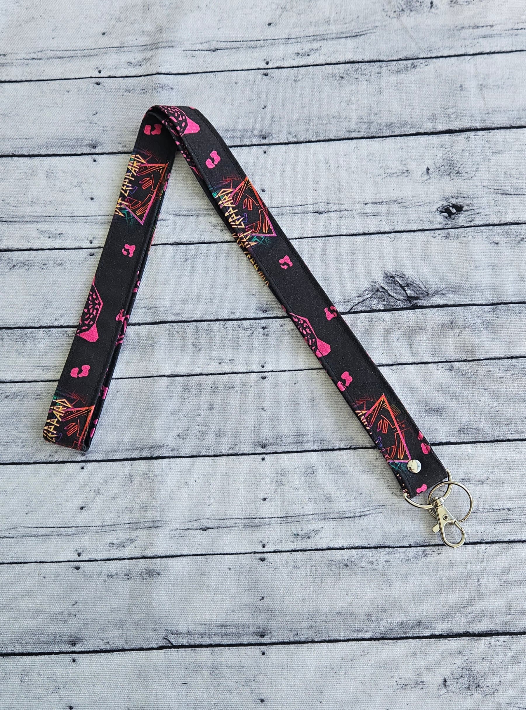 Rock Band Fabric Lanyard ~ Hands-free Badge Holder ~ Work ID Holder ...