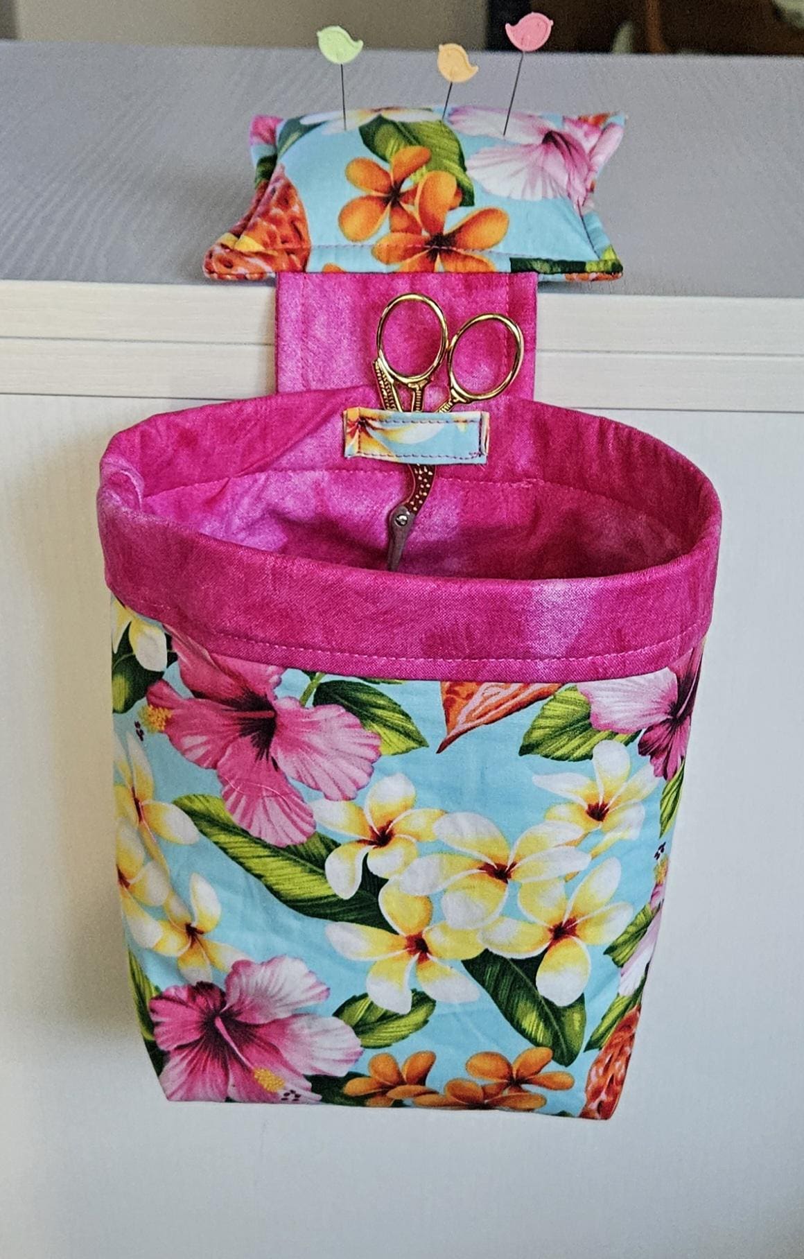 Thread Catcher With Pin Cushion ~ Thread Disposal Bin and Pincushion ...