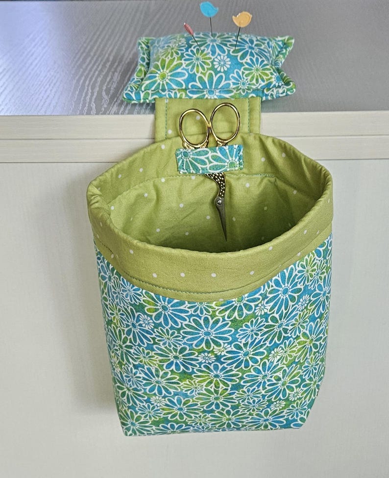 Thread Catcher With Pin Cushion ~ Thread Disposal Bin and Pincushion ...