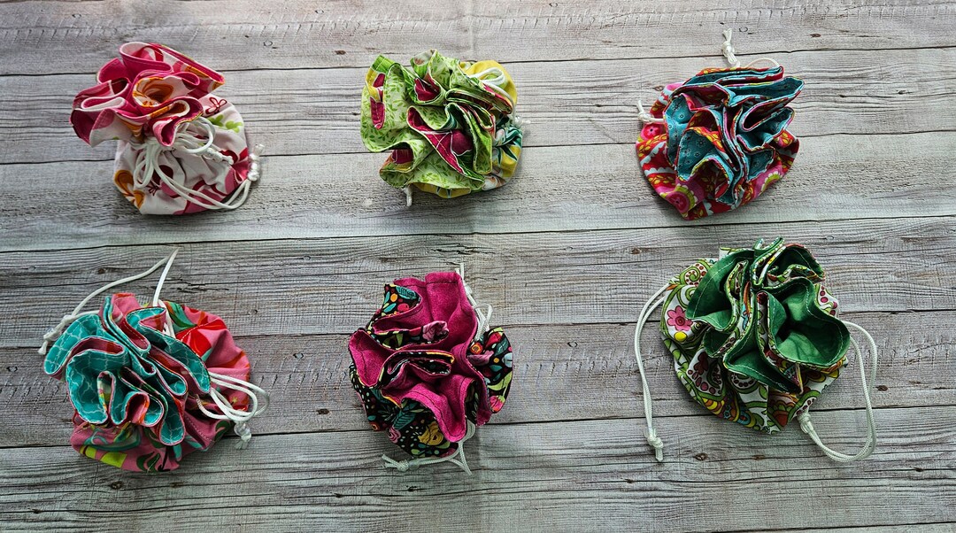 Drawstring Jewelry Organizer Pouch ~ Vintage Style Accessory Bag ...