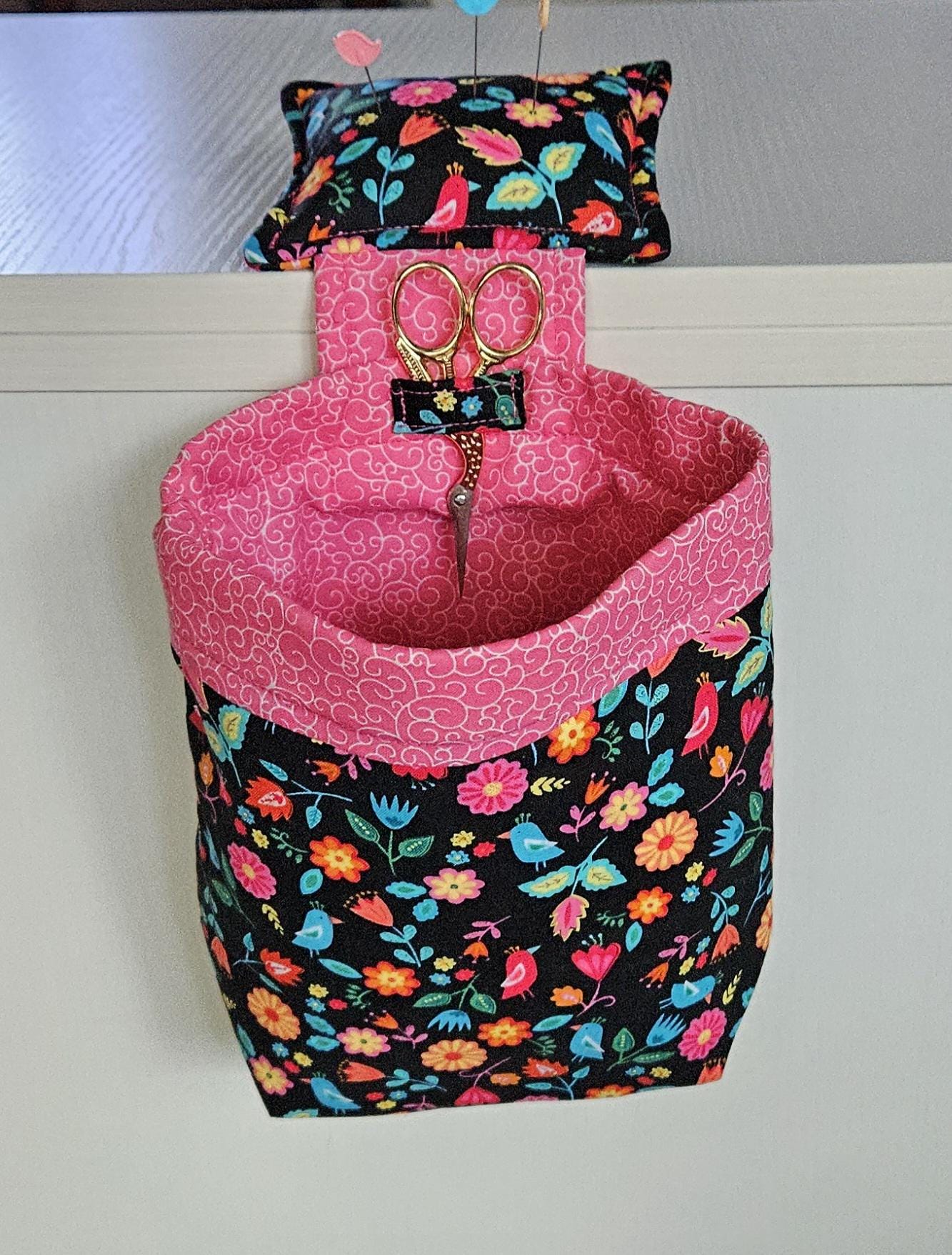 Thread Catcher With Pin Cushion ~ Thread Disposal Bin and Pincushion ...