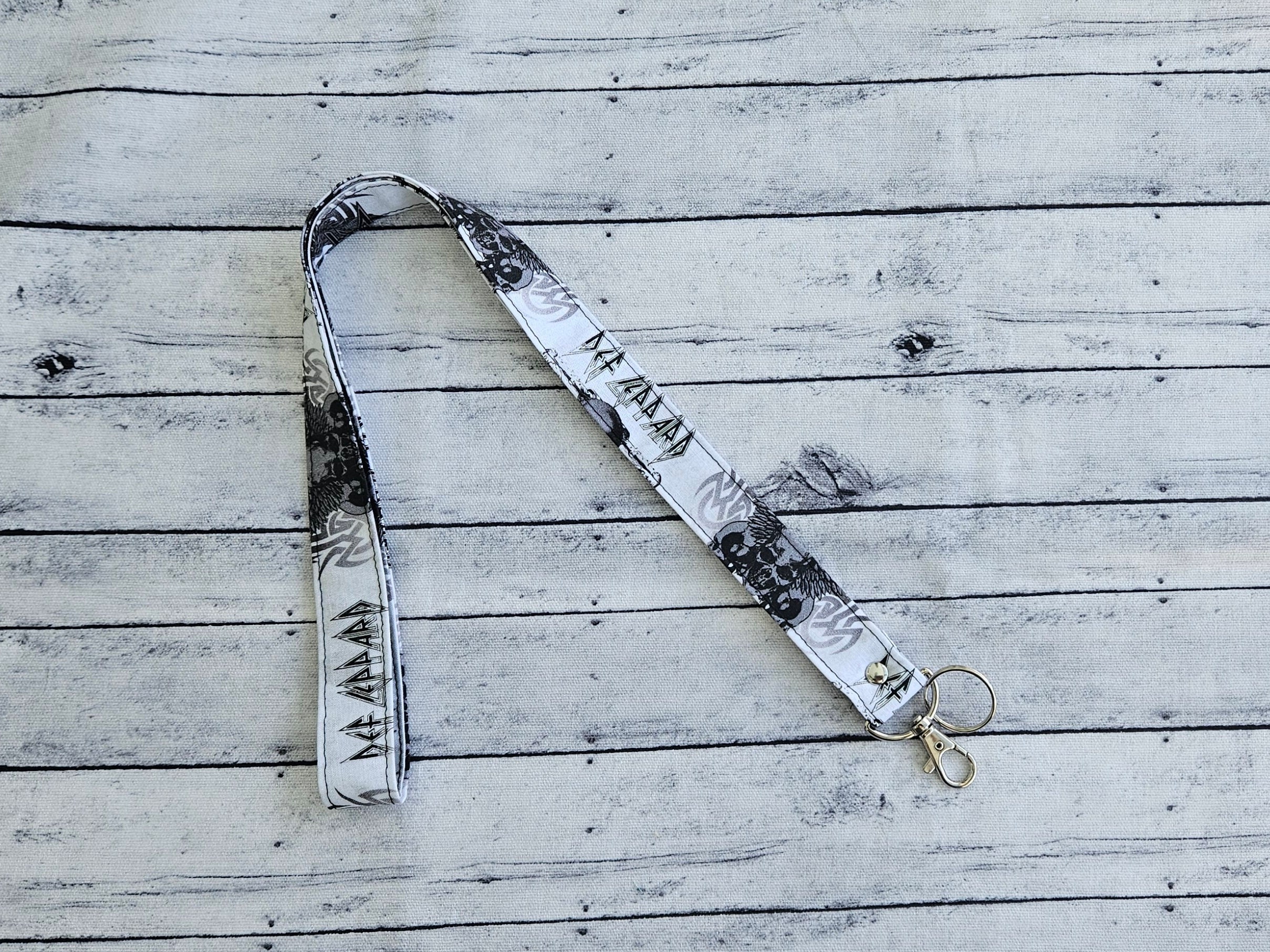 Rock Band Fabric Lanyard ~ Hands-free Badge Holder ~ Work ID Holder ...
