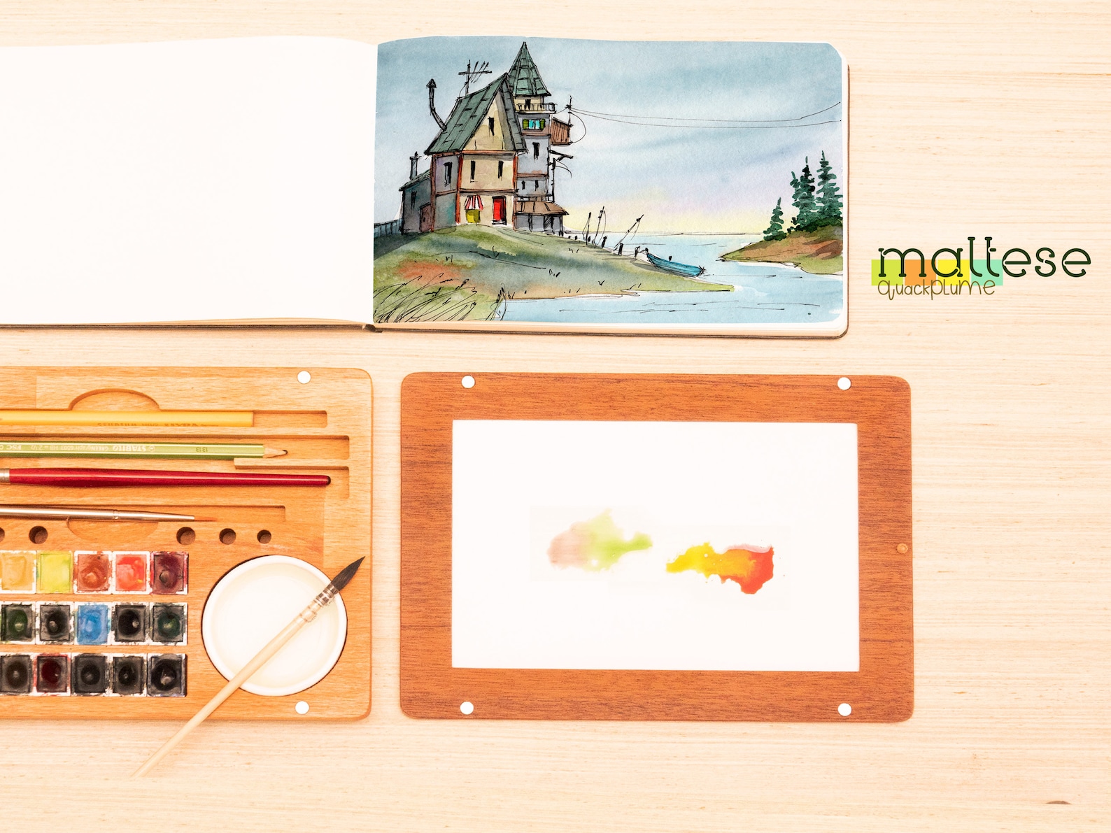 Maltese Color A5 Portable Watercolor Palette - Etsy