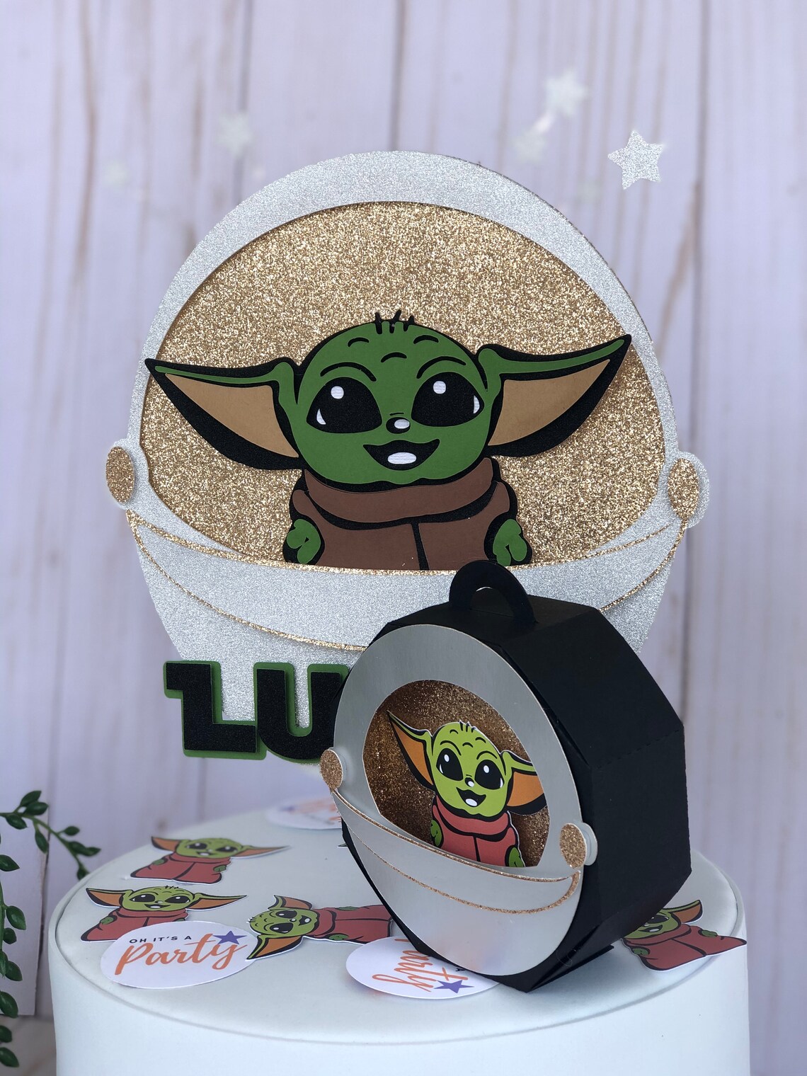 Baby Yoda Cake Topper Custom Cake Topper Star Wars Star - Etsy Canada