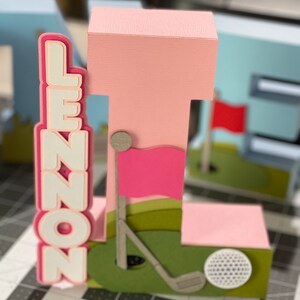 Golf Theme 3D Letter or Number: Birthday Party Decor - Etsy
