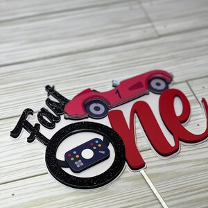Fast One First Birthday Party Decorations. First One Cake Topper ...