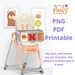 Summer High Chair Banner Printable Digital Birthday High - Etsy