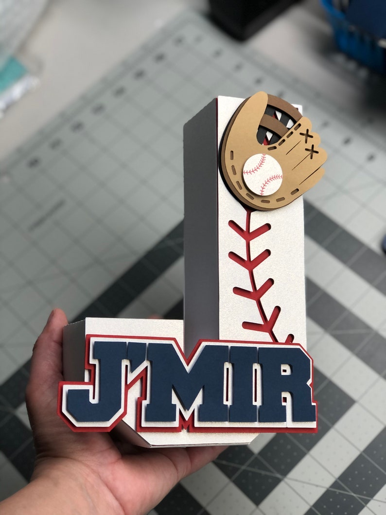 3D Baseball Letter: Rookie of the Year Party Decor - Etsy