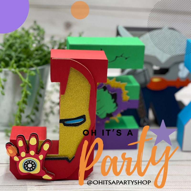 Superhero Letters - Etsy