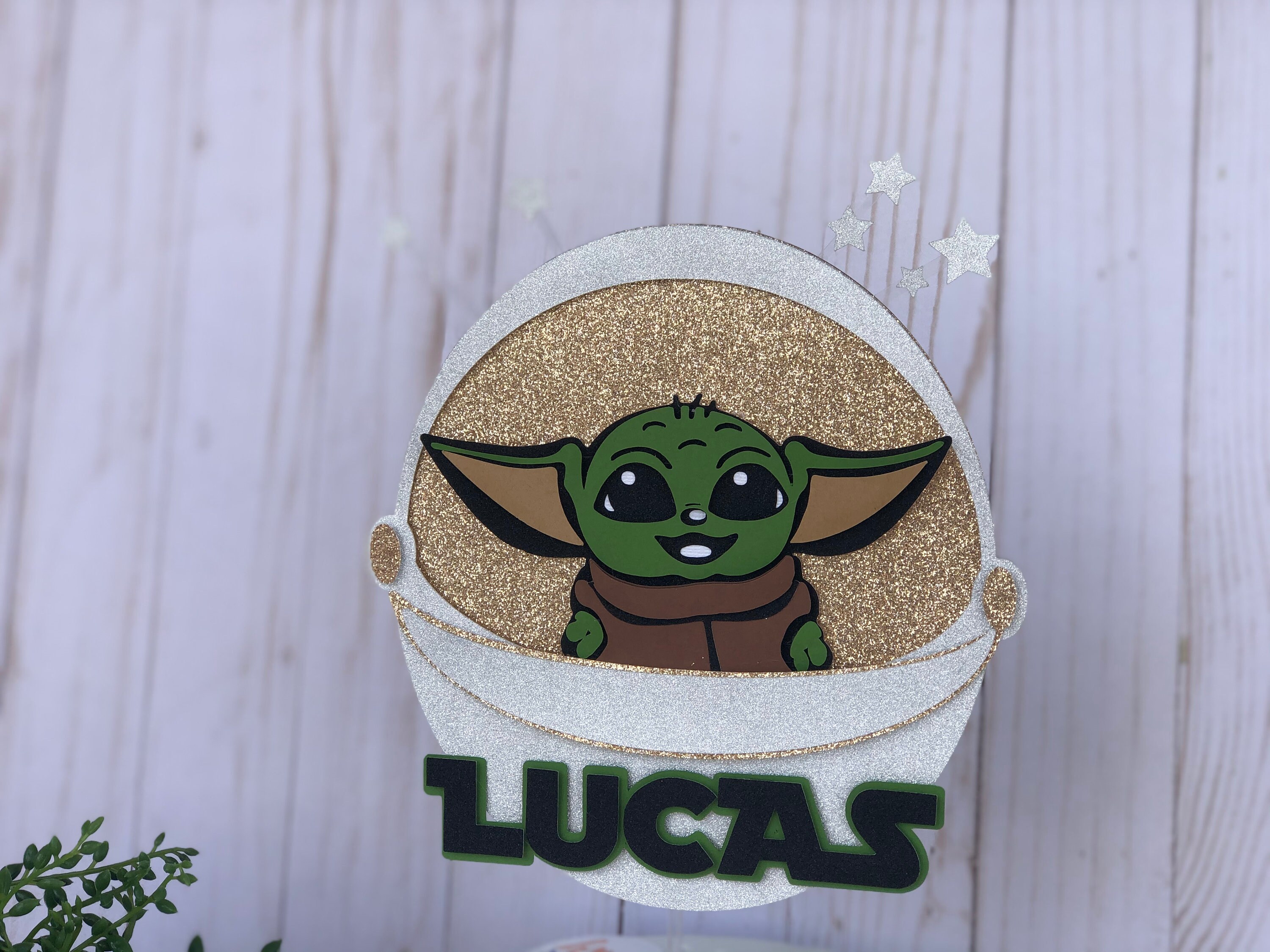 Baby Yoda Cake topper Custom cake topper Star Wars Star - Etsy México