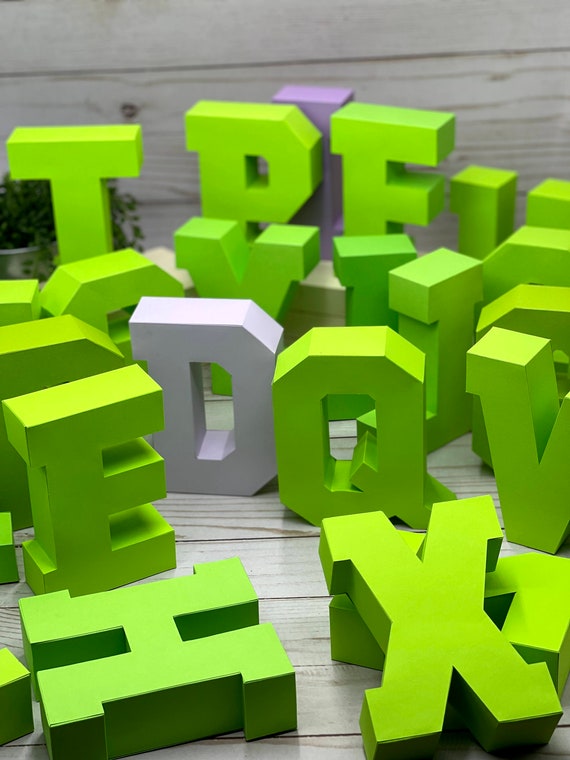 3D Alphabet Letters A to Z Cutting Files for Manual or | Etsy