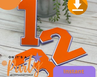 3d Numbers Dxf - Etsy