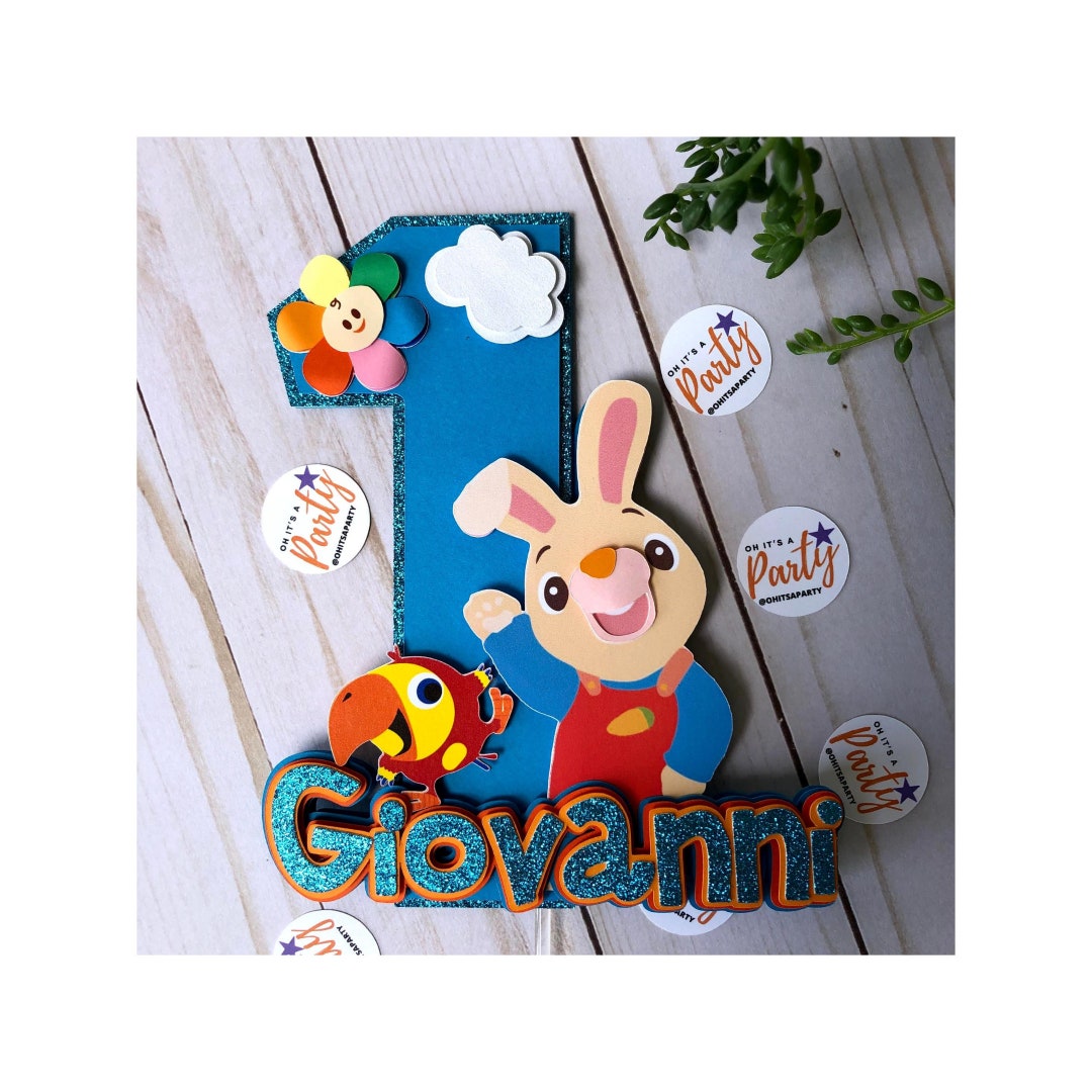 Baby First TV Cake Topper, Harry the Bunny and Vocabulary, Baby First ...