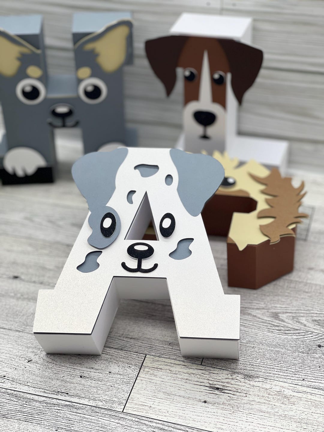 Puppy Dog 3d Letter, Custom Puppy Dog Letters, Birthday Décor, Custom ...