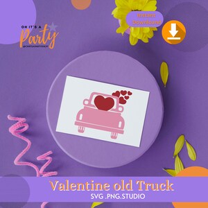 Vintage Truck Svg Loads of Love Valentine's Day Svg - Etsy