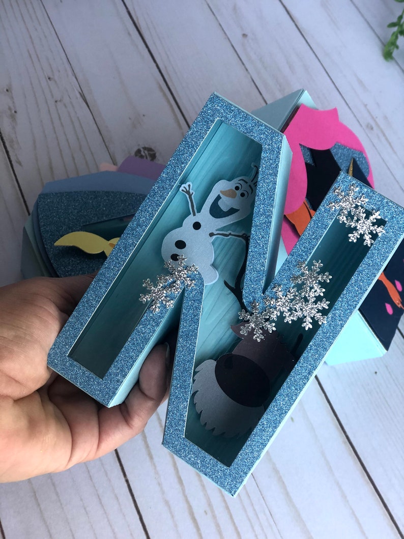 Frozen ONE Letters: 3D Cardstock Birthday Party Decor - Etsy