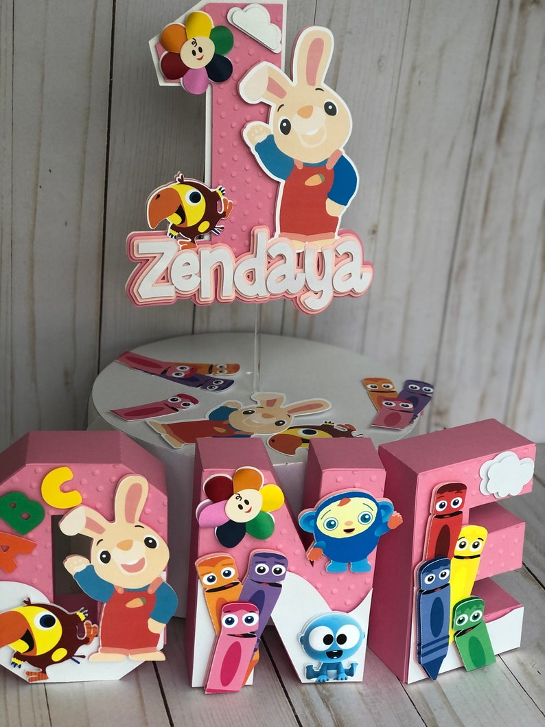 Baby first 3D Letters Baby First TV Birthday bedroom decor | Etsy