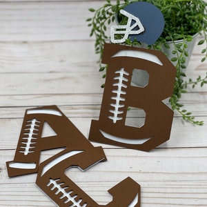 Football Letters A to Z SVG: 3D Layered Alphabet, Die Cut Template - Etsy