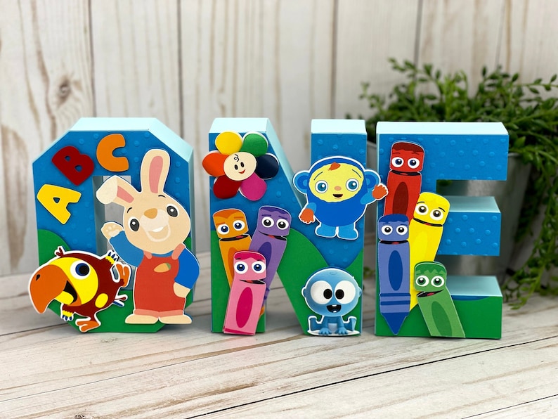 Baby First 3D Letters Baby First TV Birthday Bedroom Decor - Etsy