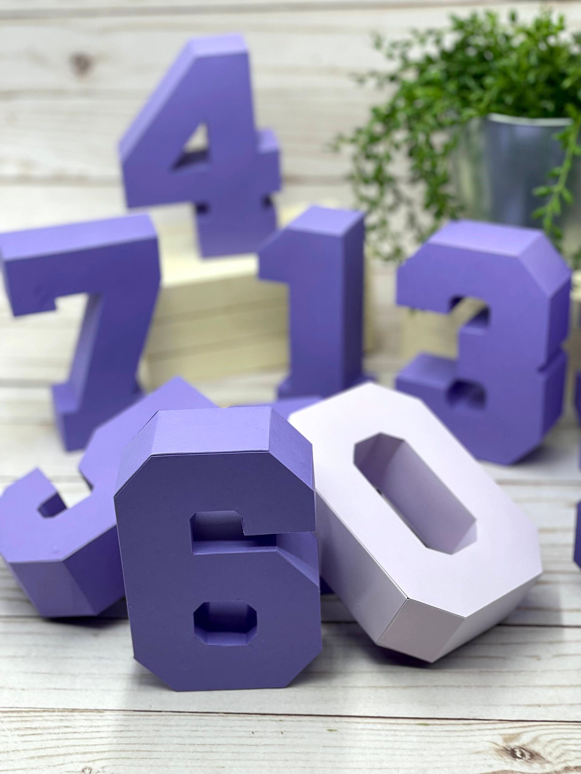 3D Numbers 0 to 9 Cutting Files for Manual or Machine Die | Etsy