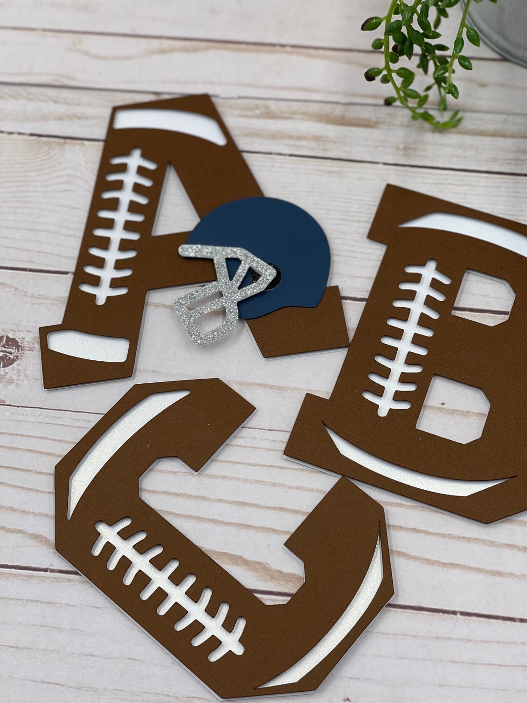 Football Letters A to Z SVG: 3D Layered Alphabet, Die Cut Template - Etsy