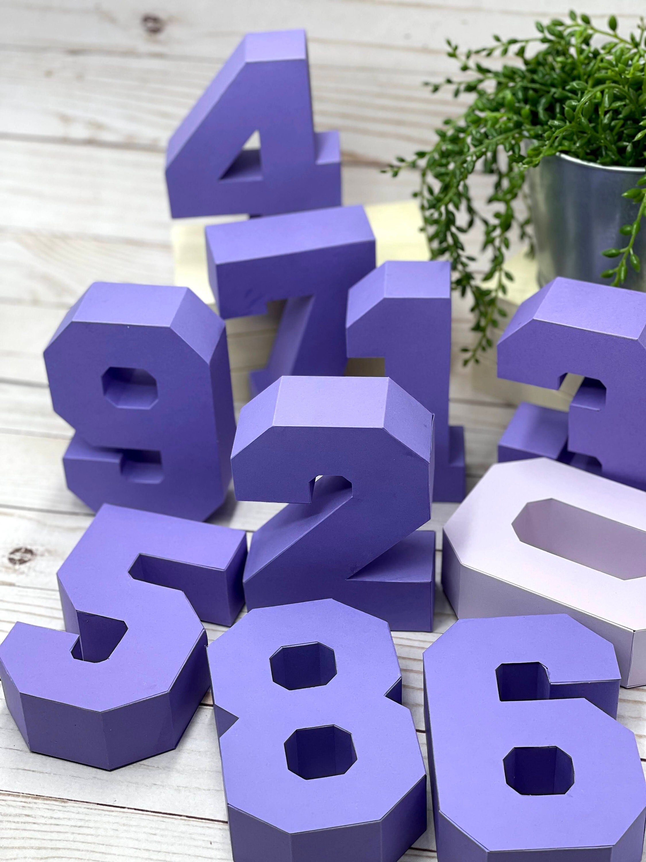 3D Numbers 0 to 9 Cutting Files for Manual or Machine Die | Etsy