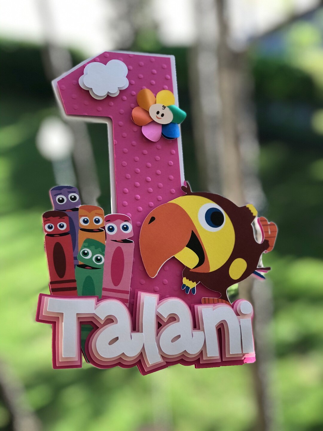 Personalized Babyfirst TV Cake Topper: 1st Birthday Party Decor - Etsy