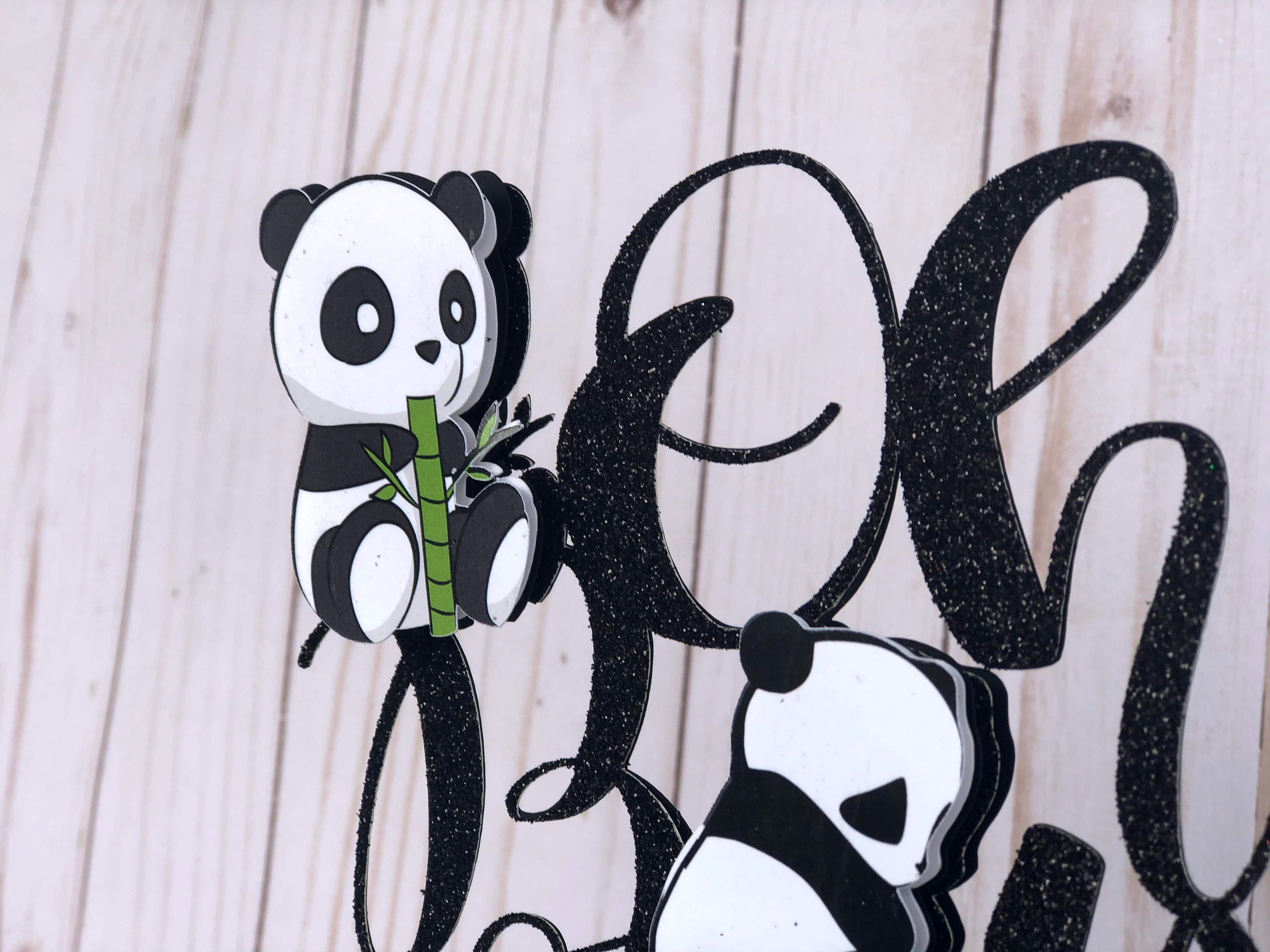 Panda Cake Topper: 3D Baby Shower, Gender Reveal - Etsy