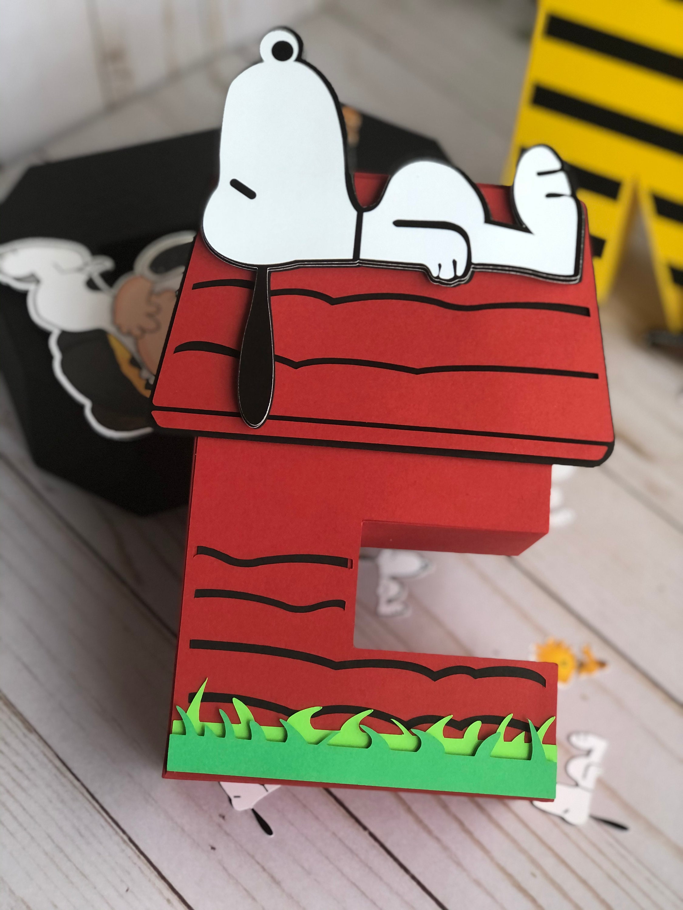 Snoopy Party 3D Letters: Custom Charlie Brown Decor - Etsy