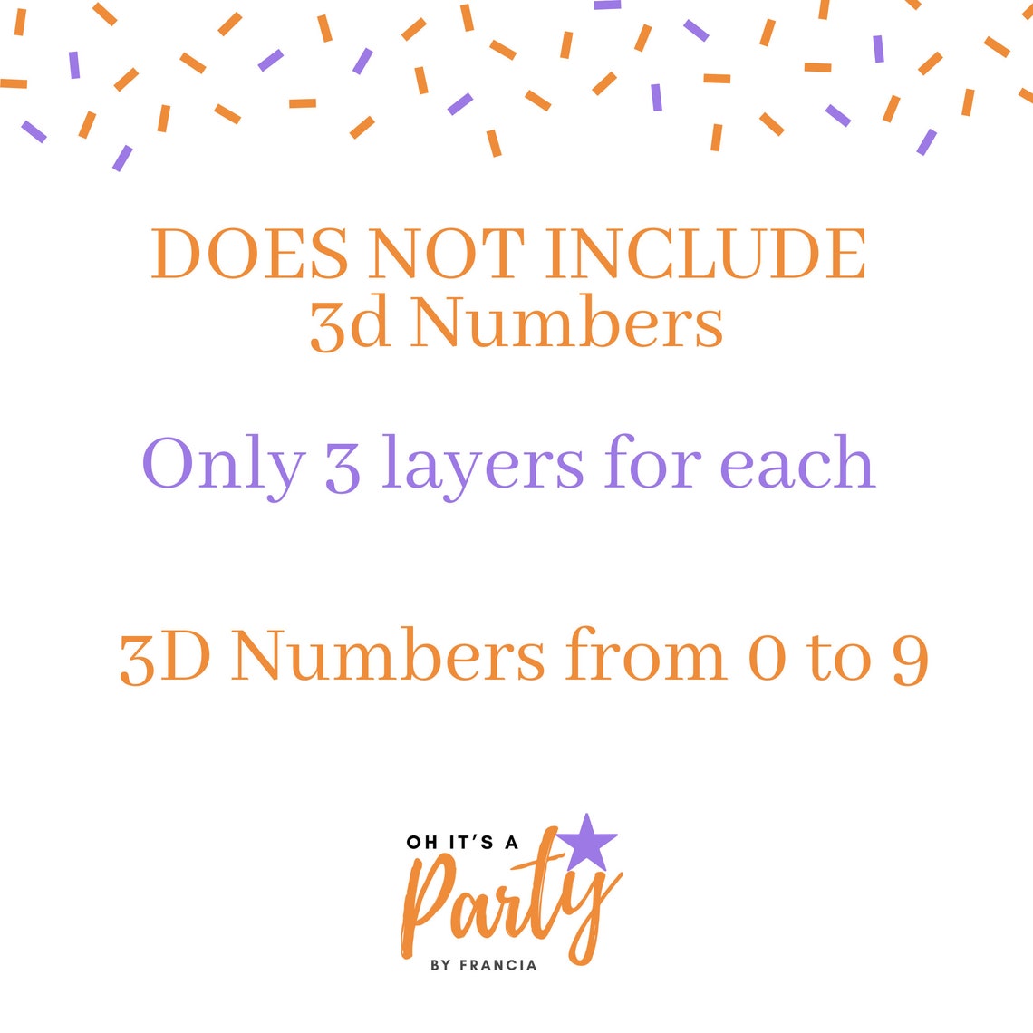 Layers for 3D Numbers 0 to 9 Layer Offset Die Cut Template - Etsy