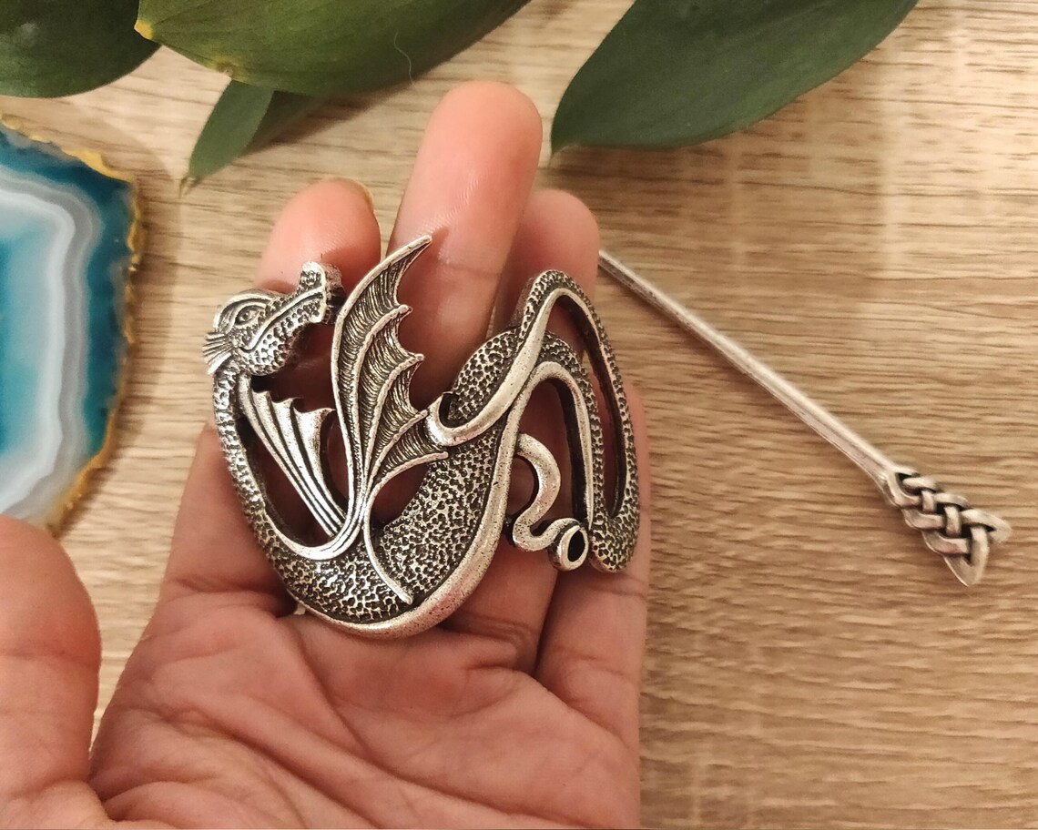 Viking Dragon Hairpin Viking Hair Clips Hair Sticks Women | Etsy
