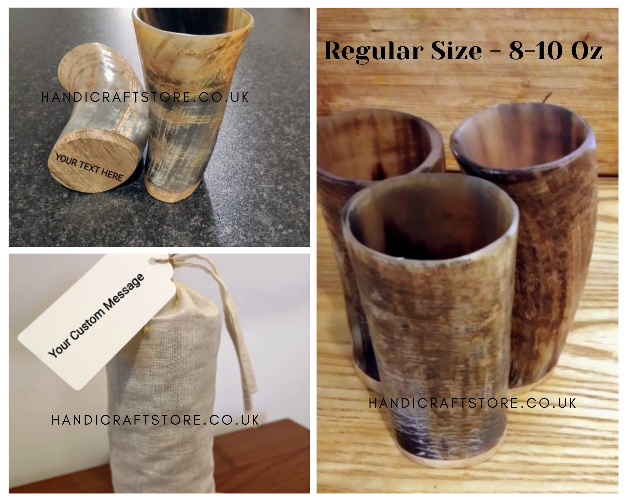 Natural Finish Ox Horn Viking Drinking Mug Cups Pint or - Etsy UK