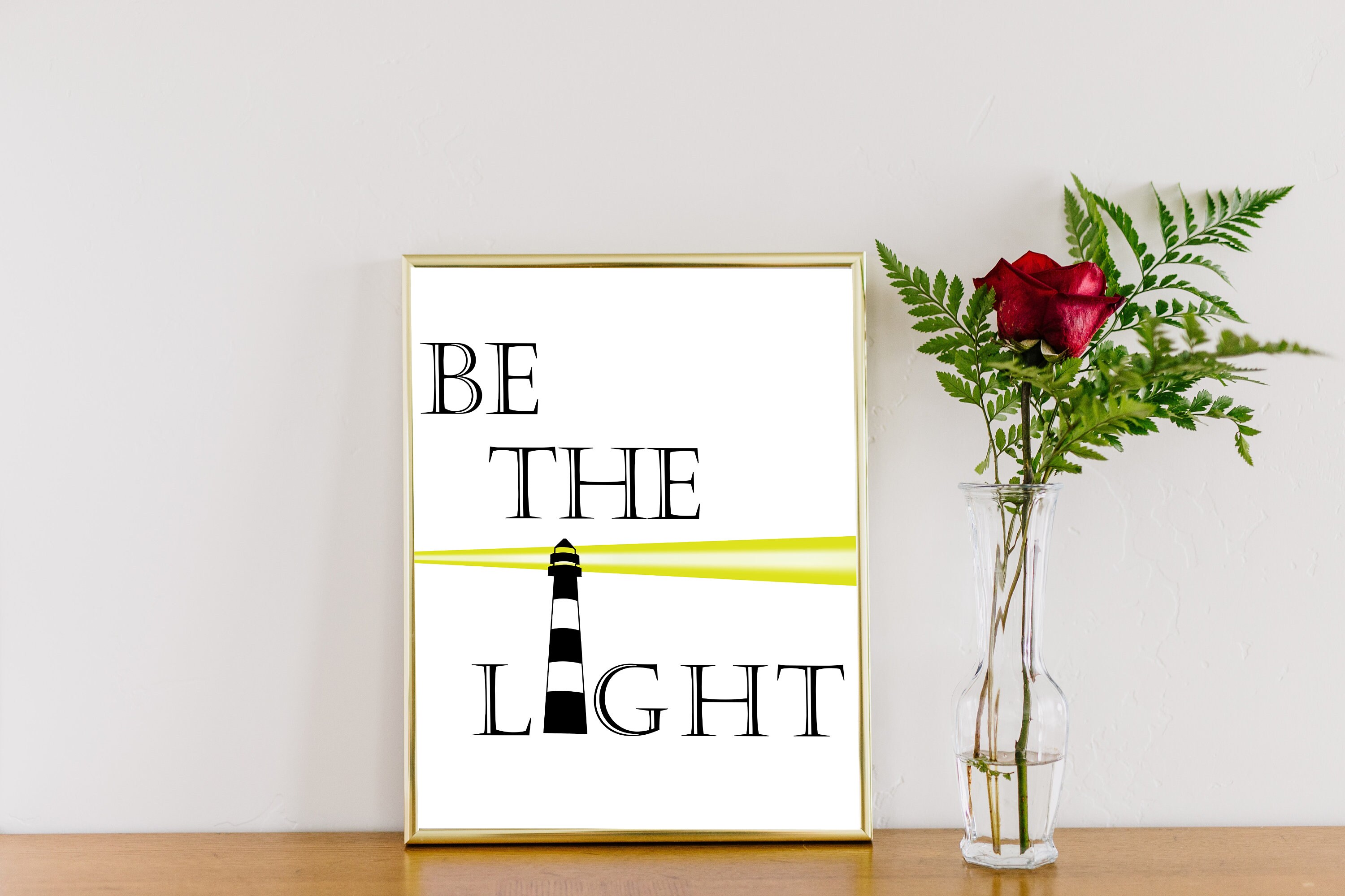 Be the Light Art Printable. Lighthouse Art. Wall Art. Printable Art - Etsy