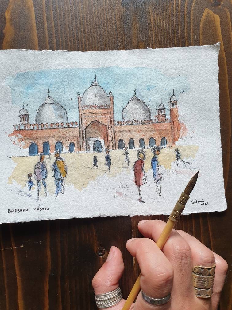 Badshahi Masjid Paintings