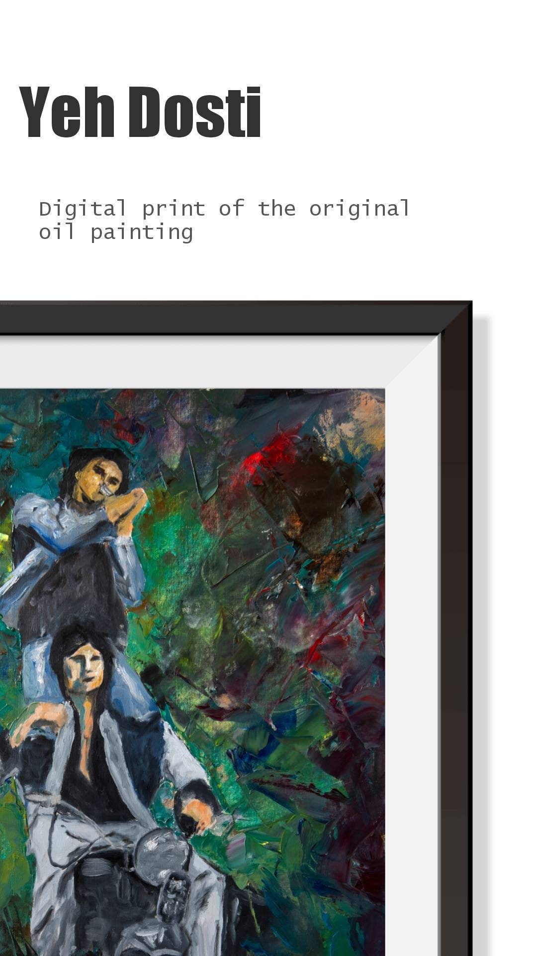 Bollywood 'Yeh Dosti' SHOLAY A3 / A4 Jay Veeru | Etsy