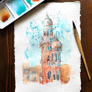 Clock Tower Multan, Pakistan | Ghanta Ghar A3/A4/A5 Wall Art | ORIGINAL ...