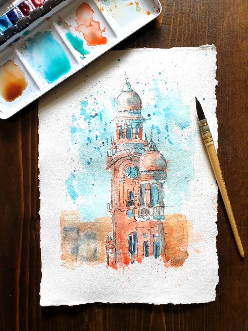 Clock Tower Multan Pakistan Ghanta Ghar A3/A4/A5 Wall Art - Etsy UK