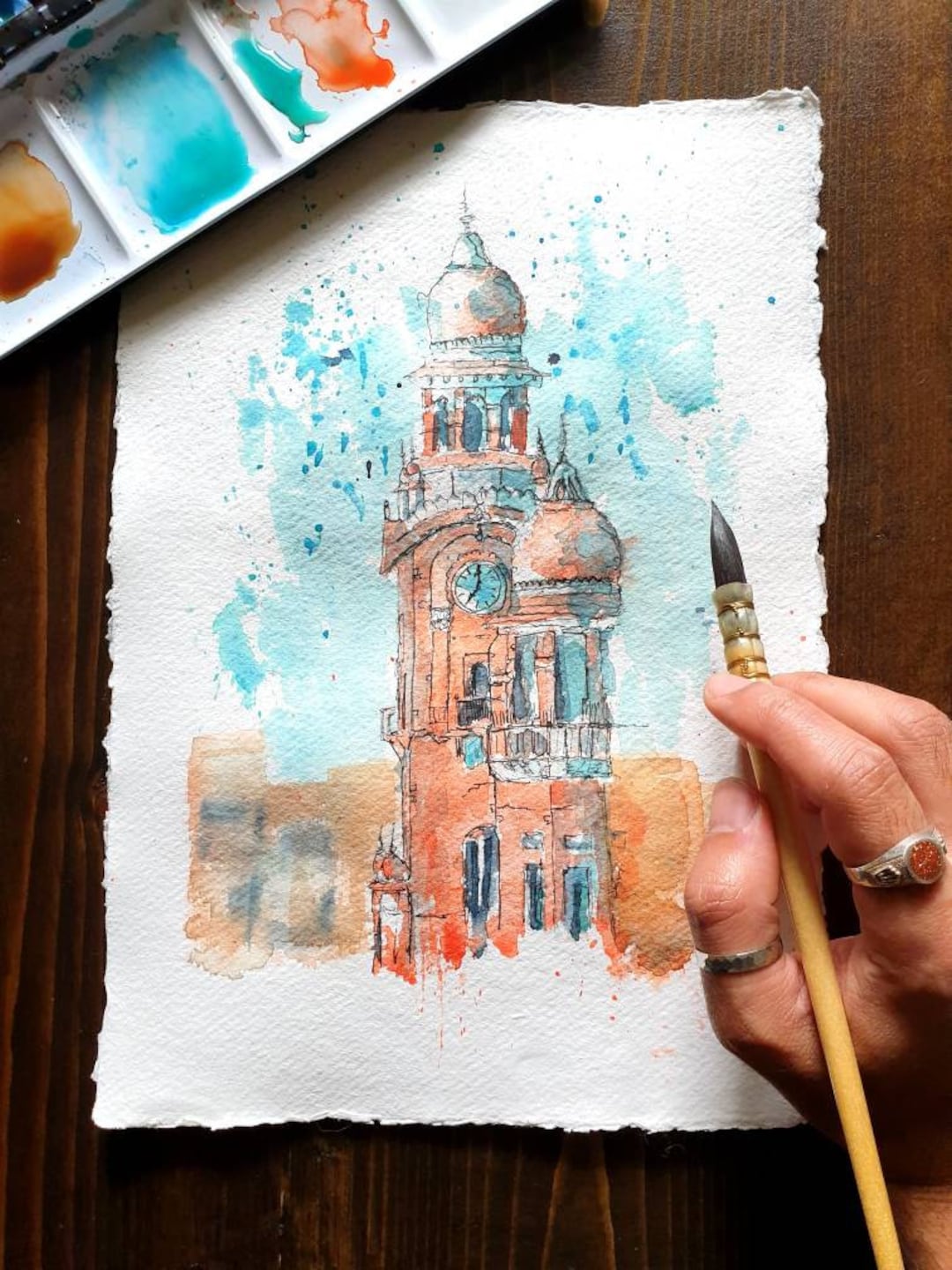 Clock Tower Multan, Pakistan | Ghanta Ghar A3/A4/A5 Wall Art | ORIGINAL ...